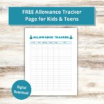 Money management for kids (FREE allowance tracker) - Families With Grace
