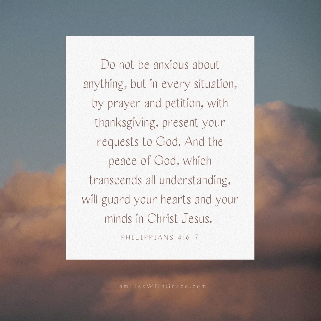 How to deal with anxiety as a Christian - Families With Grace