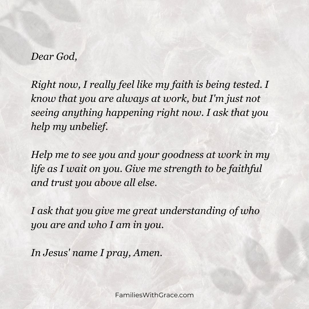 5 Prayers for patience in a season of waiting - Families With Grace