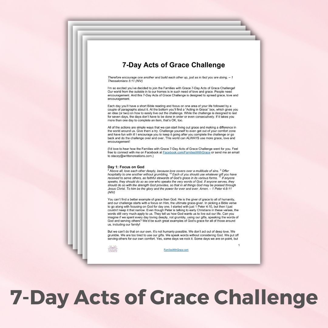 FREE Christian Printables Library - Families With Grace
