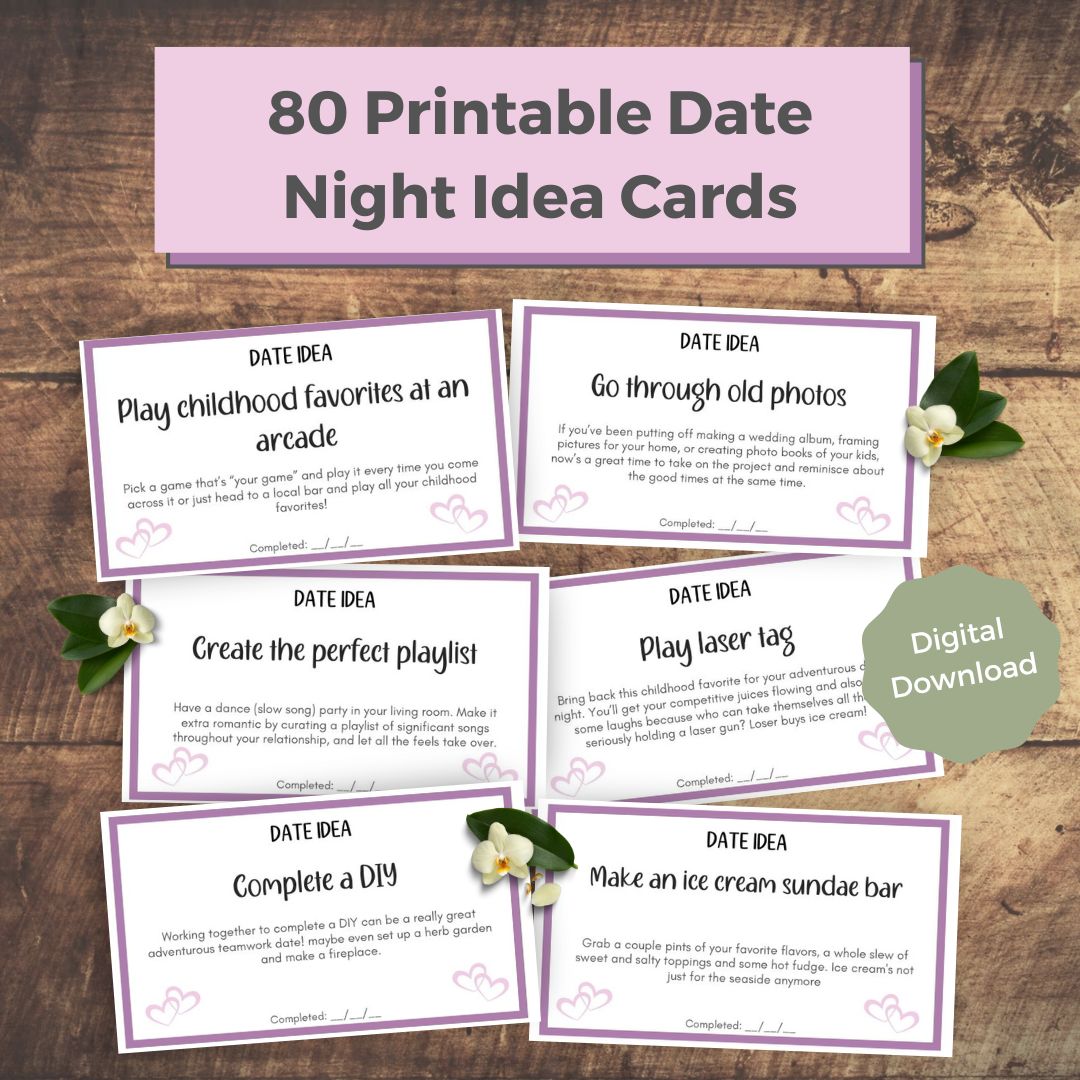 Printable date night games and activities for couples - Families With Grace