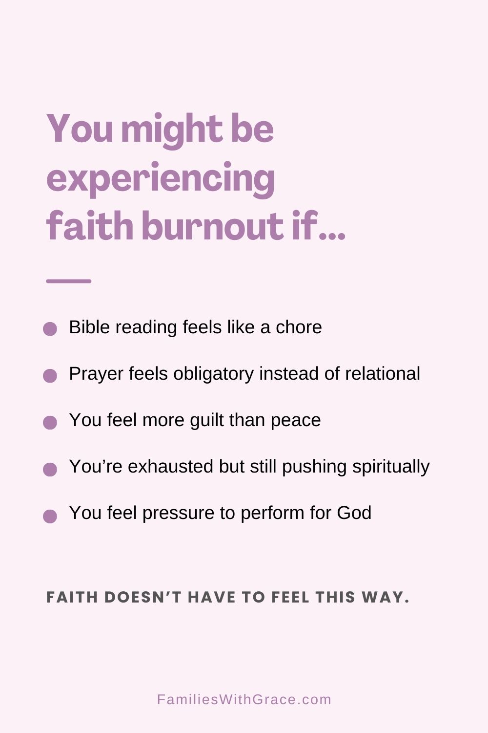 Faith without pressure: Why grace matters more than works - Families ...